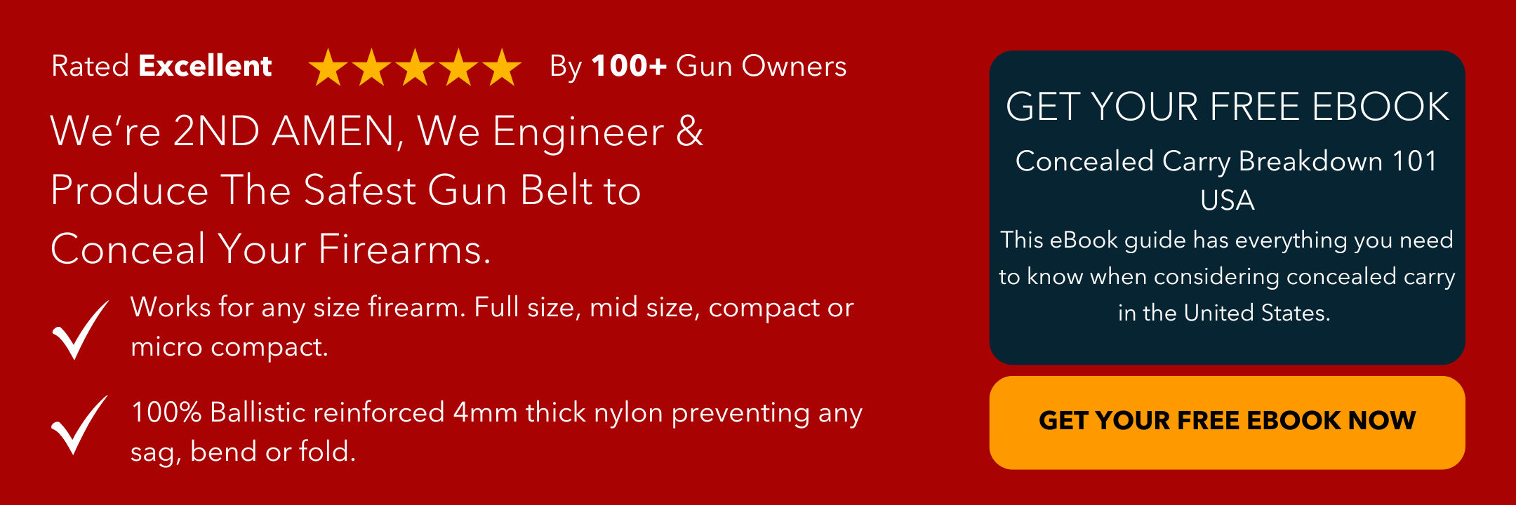 EDC Gun Belts | 2ndamenedc.com